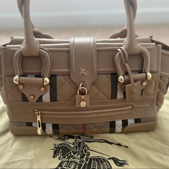 Bags | Authentic Burberry Check Bag | Poshmark